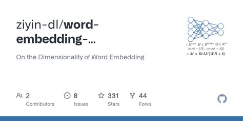 Github Ziyin Dlword Embedding Dimensionality Selection On The Dimensionality Of Word Embedding