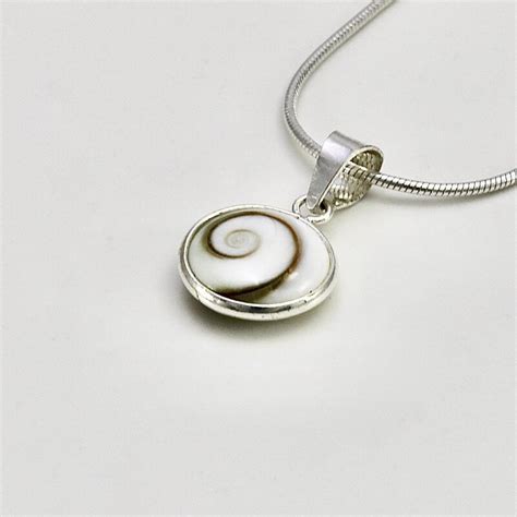 Silber Stahl Anhänger Shiva Muschel Schmuck Anhänger Sterlingsilb
