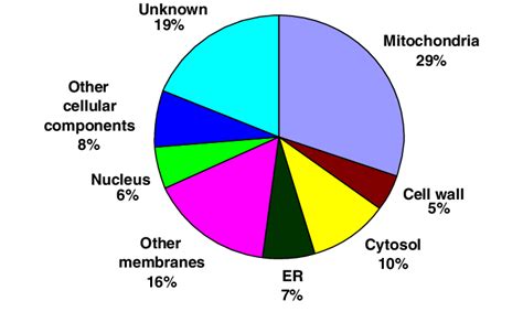 The Cellular Component Classification Of Identified Arabidopsis Pollen