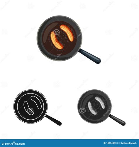 Objeto Isolado Da Banana E Do Logotipo Fritado Ajuste Da Ilustra O