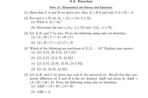 solved 1 show that if a and b are given sets then a⊂b if