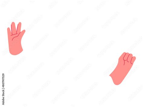 Body Part Hands Vector Illustration Learning About Body Parts Enhances