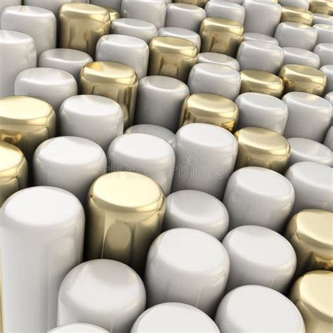 Cylinder Composition In Shades Of Gray Stock Vector Illustration Of