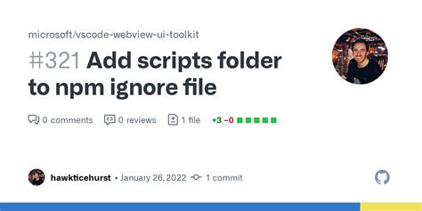 Add Scripts Folder To Npm Ignore File By Hawkticehurst · Pull Request