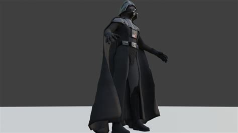 3d Model Darth Wader Rigged Vr Ar Low Poly Cgtrader