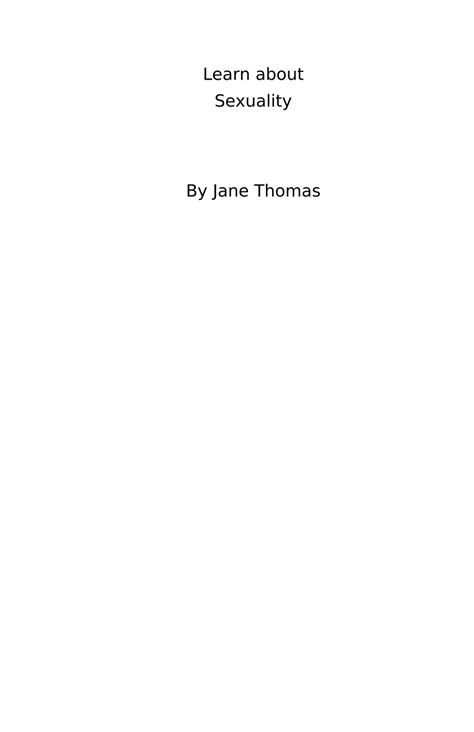 Pdf Learn About Sexuality