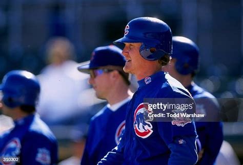 Infielder Jeff Blauser Of The Chicago Cubs In Action During A Spring