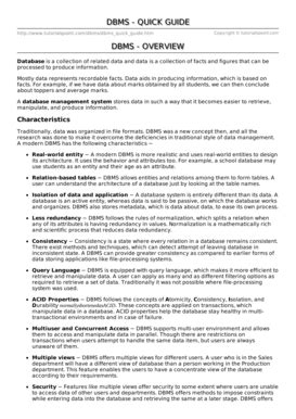 Fillable Online Dbms Quick Guide TutorialsPoint Fax Email Print