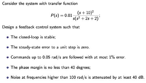 solved consider the system with transfer function
