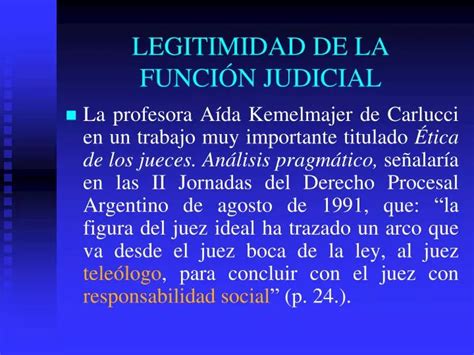 PPT LEGITIMIDAD DE LA FUNCIÓN JUDICIAL PowerPoint Presentation free