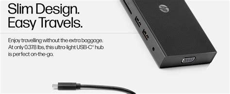Hp Travel Usb C Multi Port Hub C Y Aa