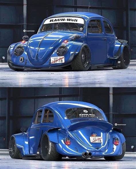 Custom Classic Volkswagen Beetle Blue