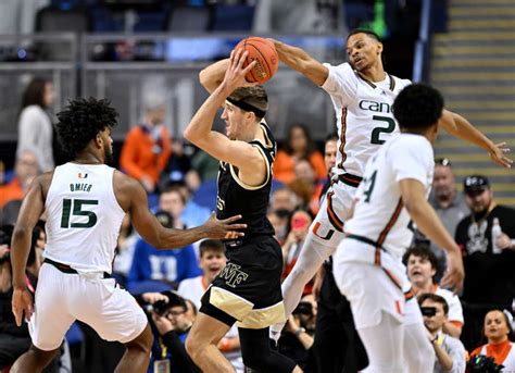 No 14 Miami Holds Off Wake Forest To Reach Acc Semifinals