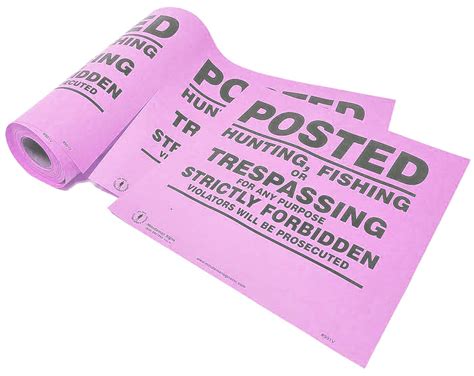 Flexible Vinyl No Trespassing Signs