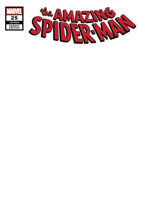 Amazing Spider Man 25 Blank Variant Cover Legacy Comics And Cards
