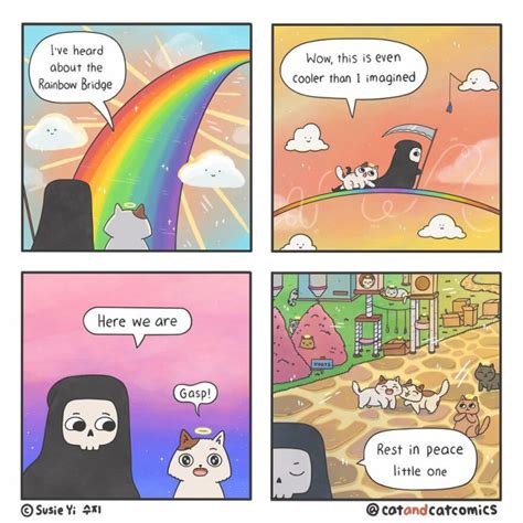 30 Wholesome Comics Showing The Funny Realities Of Living With A Cat