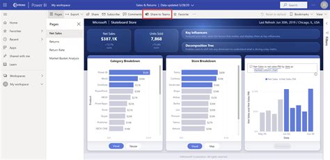 直接從 Power Bi 服務在 Microsoft Teams 中聊天 Power Bi Microsoft Learn