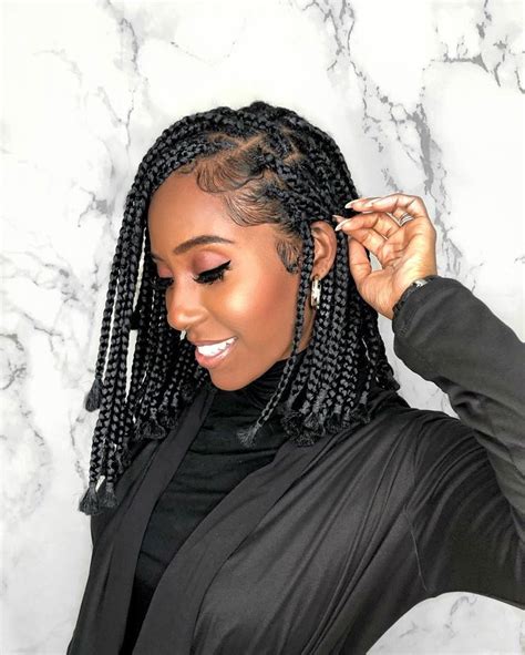 Tutorial How To Create Bob Box Braids Plus 10 Best Bob Box Braids Hairstyles To Inspire En