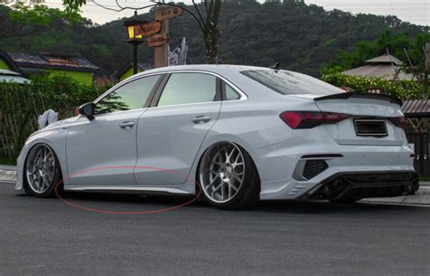 2022 Audi 8y A3 S Lines3 Models Acr Side Skirts — Racingbees