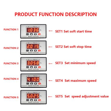 Universal Speed Controller Dc9 60v High Precision Brush Pwm Motor Speed