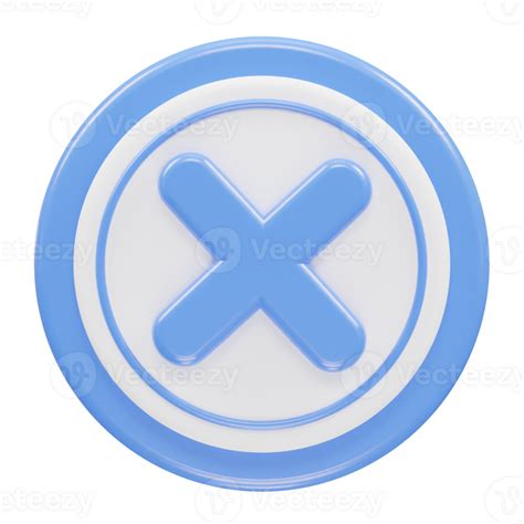Wrong Icon 3d Render Illustration 28628736 Png