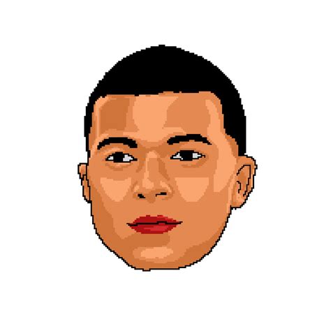 Kylian Mbappe Pixel Art Face Illustration 42567479 Png