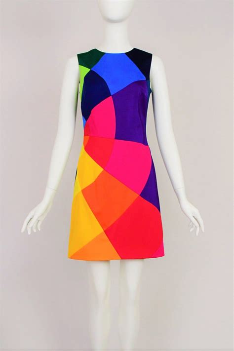 Moschino Colour Block Rainbow Fran Drescher Nanny Series Couture Runway