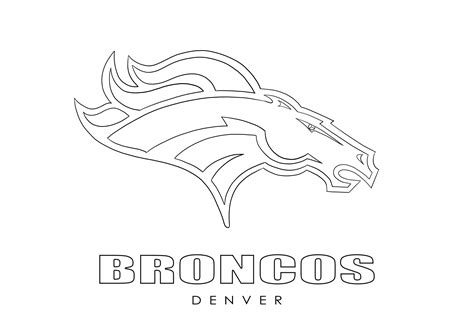 Denver Broncos Football Coloring Pages