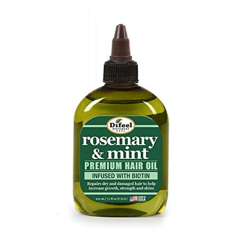Difeel Rosemary And Mint Premium Hair Oil With Biotin 71 Oz Natural Rosemary Oil For Hair