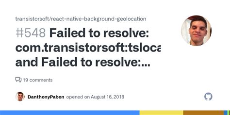 Failed To Resolve Comtransistorsofttslocationmanager And Failed To
