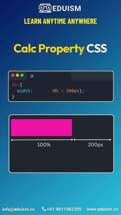 Calc Property Css Css Coding Html Programminglanguage