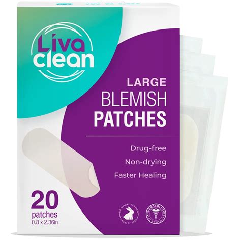 Buy 20 Ct Livaclean Large Hydrocolloid Patches For Pore Spots Nose