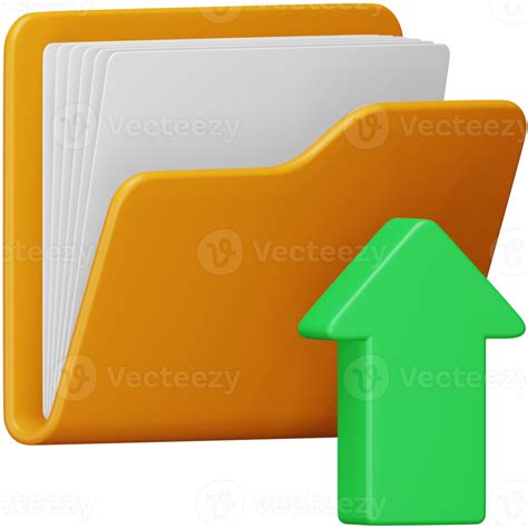 Upload Folder 3d Rendering Isometric Icon 15081414 Png