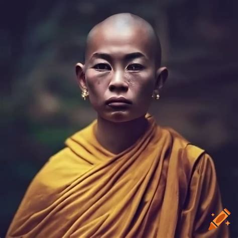 Buddhist Monk Avatar With A Snapchat Filter On Craiyon