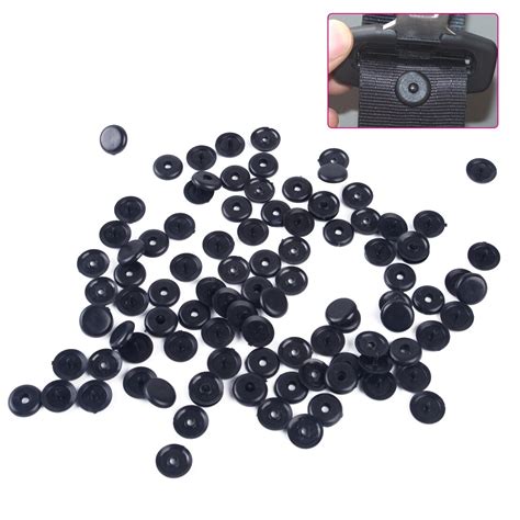 Citall New 50 Sets Universal Car Truck Black Plastic Seat Belt Stopper