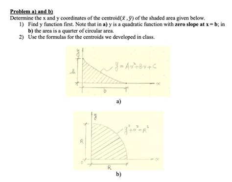 Solved Problem A And B Determine The X And Y Coordinates Chegg Com