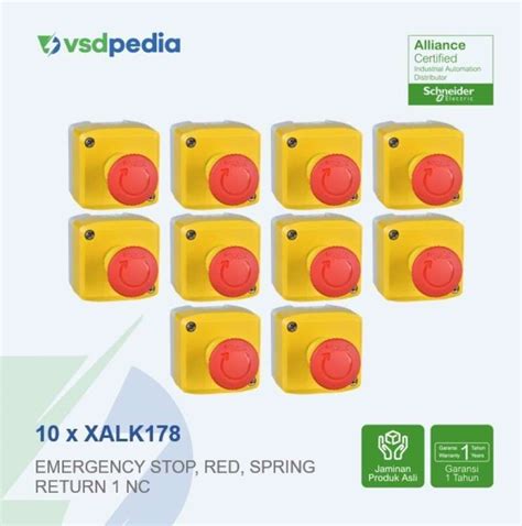Jual Schneider Control Station Emergency Stop Function Xalk178 X 10 Di Jual Schneider Control Station Emergency Stop Function Xalk178 X 10 Di