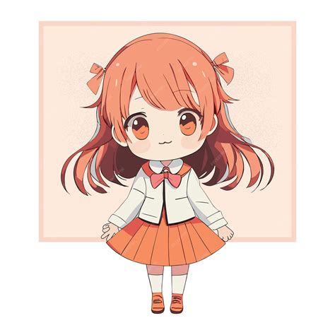 Premium Vector Anime Girl Vector Illustration