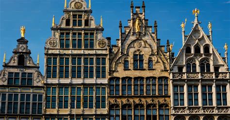 16 세기 오래된 주택의 앤트워프 행 기념비적 인 길드 하우스 외관은 그로테 마르크트 광장에 있습니다 앤트워프 벨기에 플랑드르 사진 Unsplash의 벨기에 이미지