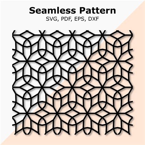 Seamless Repeating Svg Pattern Stencil Svg Svg Cut File For Etsy