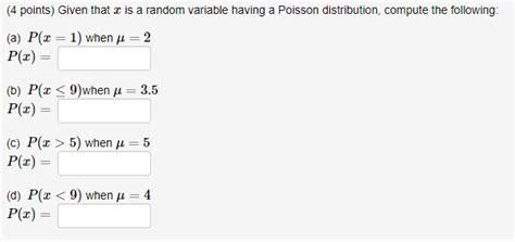 Solved Points Given That X Is A Random Variable Having A Chegg