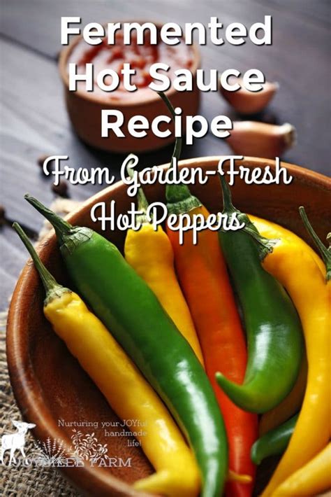 Fermented Hot Sauce Recipe From Garden Fresh Hot Peppers Joybilee