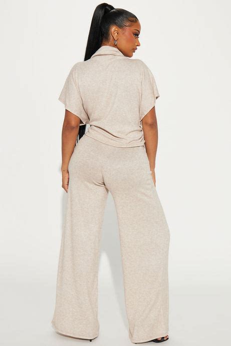 Noel Pant Set Oatmeal Fashion Nova