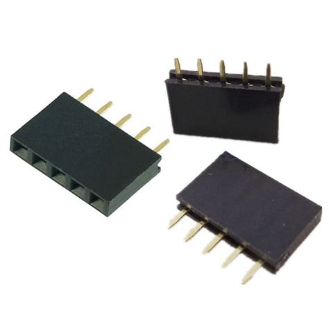 Pin Header 1x5 Fêmea 5 Pinos Passo 2 54mm 10 Pçs Arduino Shopee Brasil