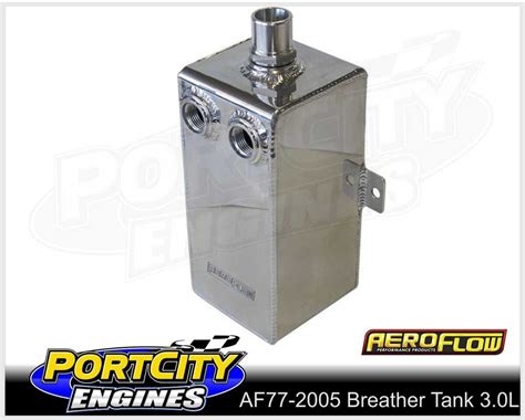 Aeroflow Universal Breather Tank 30l 101oz 12 Orb Fittings Steel Af77