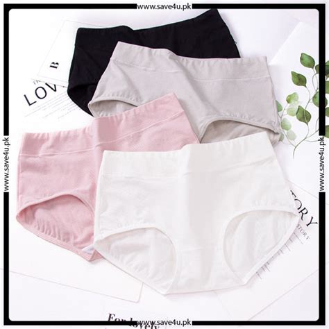 Pack Of Comfy Breif Soft Cotton Elegant Panties Save4u