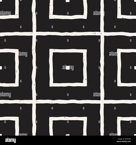 Hand Drawn Seamless Repeating Pattern With Lines Tiling Grungy Freehand Background Texture