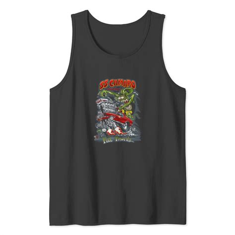 Rat Fink Ss Camaro Tank Tops Designed And Sold By Clammy Jillane
