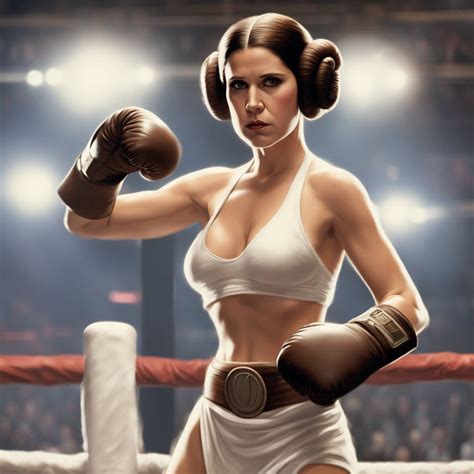 Princess Leia Boxing Stance Boxing Wearing A Wh By Michealrick On Deviantart