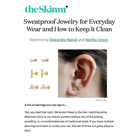 How To Wear Flat Back Cartilage Earrings Maison Miru